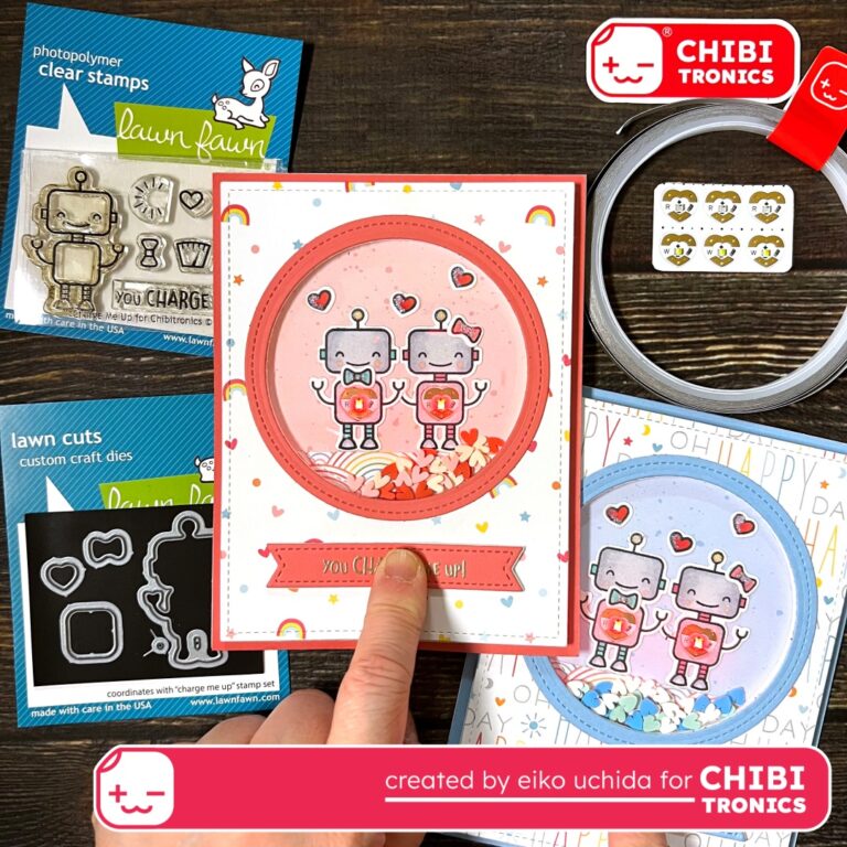 How to make light up robot shaker card with animating LED. | Chibitronics