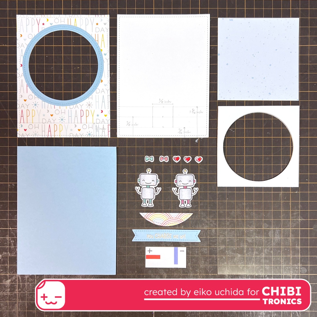 How to make light up robot shaker card with animating LED. | Chibitronics