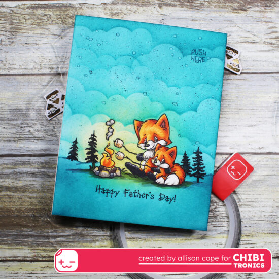 Flickering Campfire Featuring the Craft Effects Stickers | Chibitronics