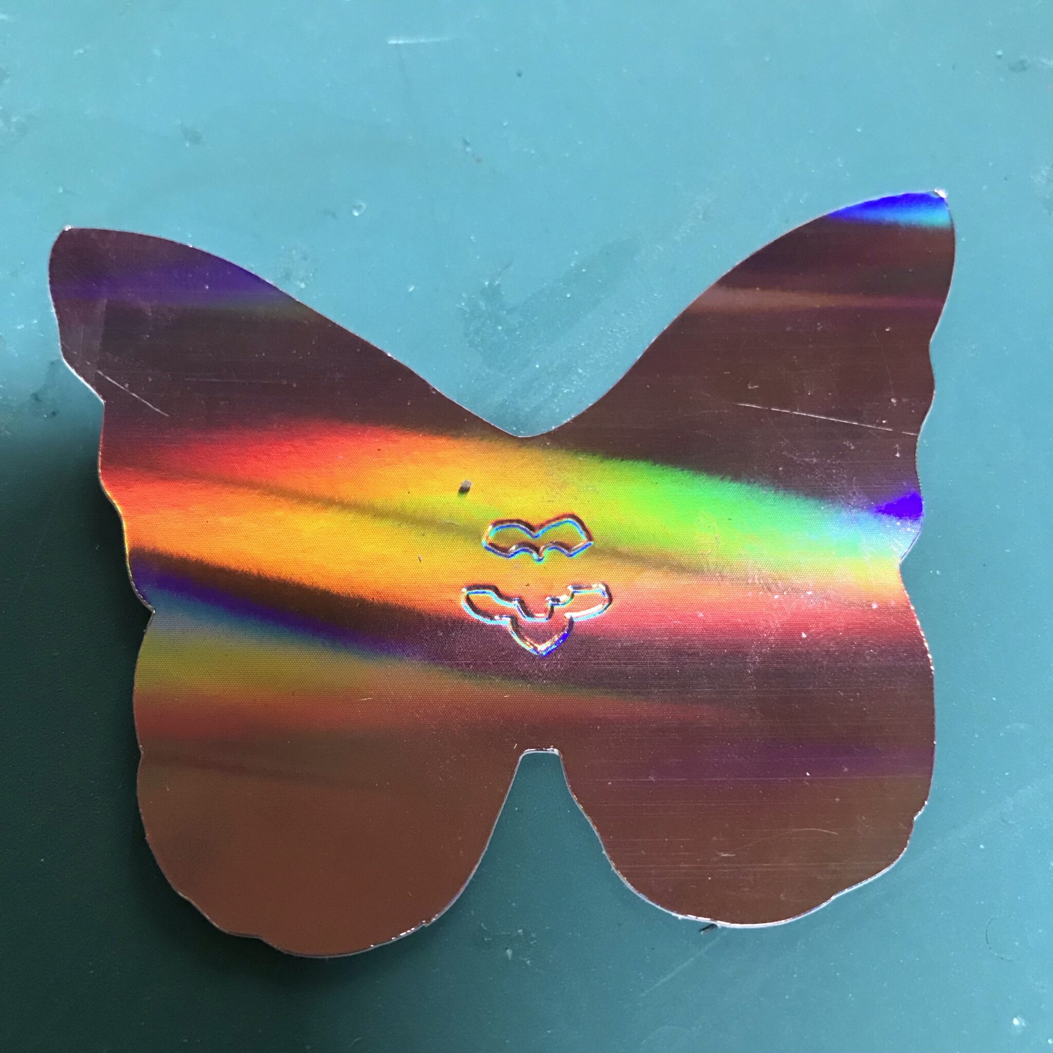 Rainbow Fading Butterfly Pin | Chibitronics