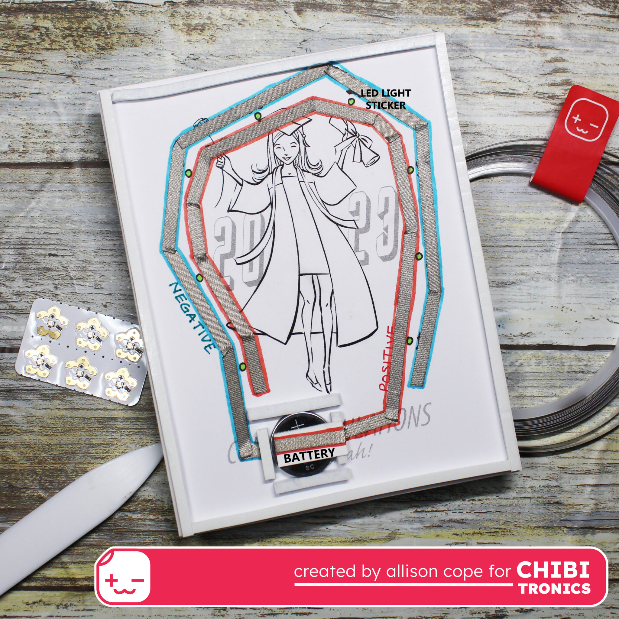 Rainbow Grad Celebration Card Featuring the Plumeria Animating Rainbow ...