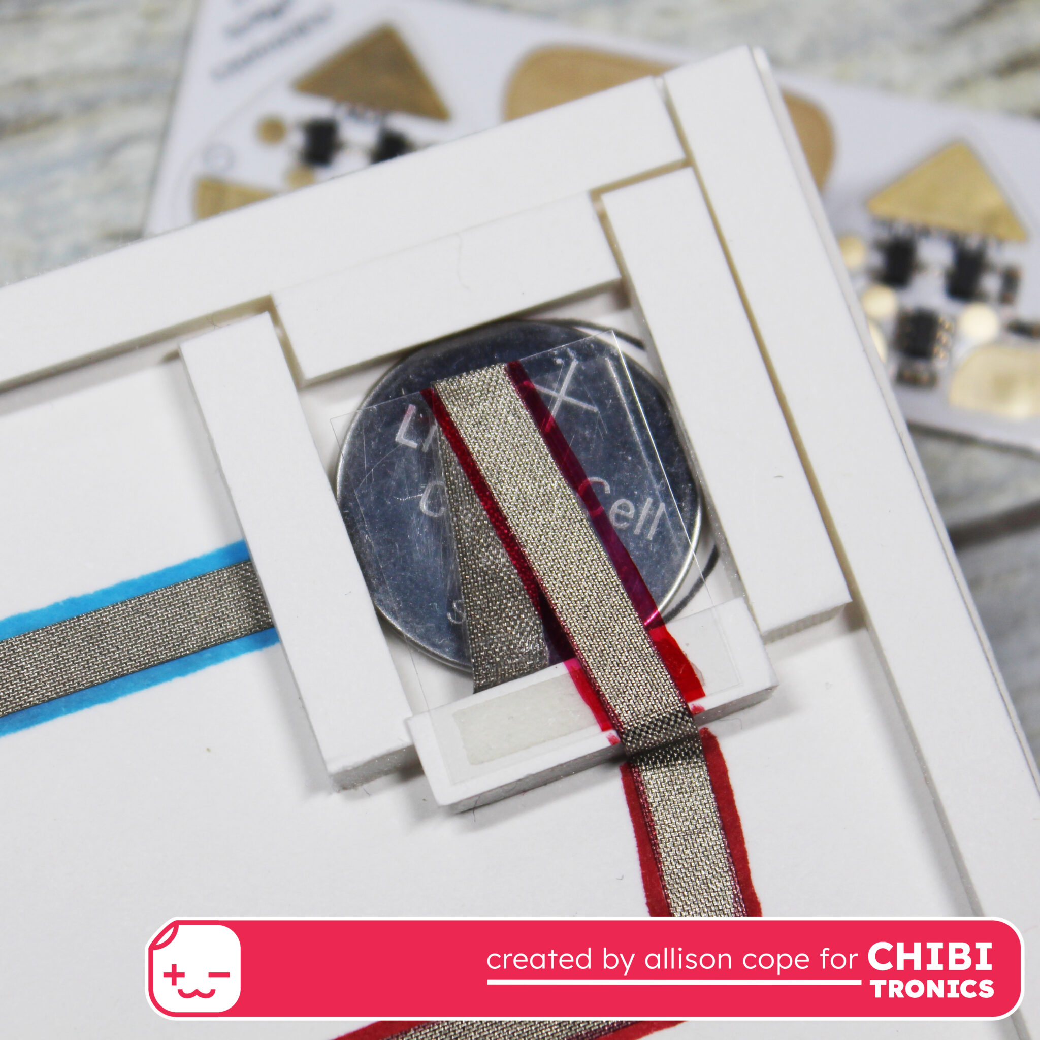 Flickering Campfire Featuring the Craft Effects Stickers | Chibitronics