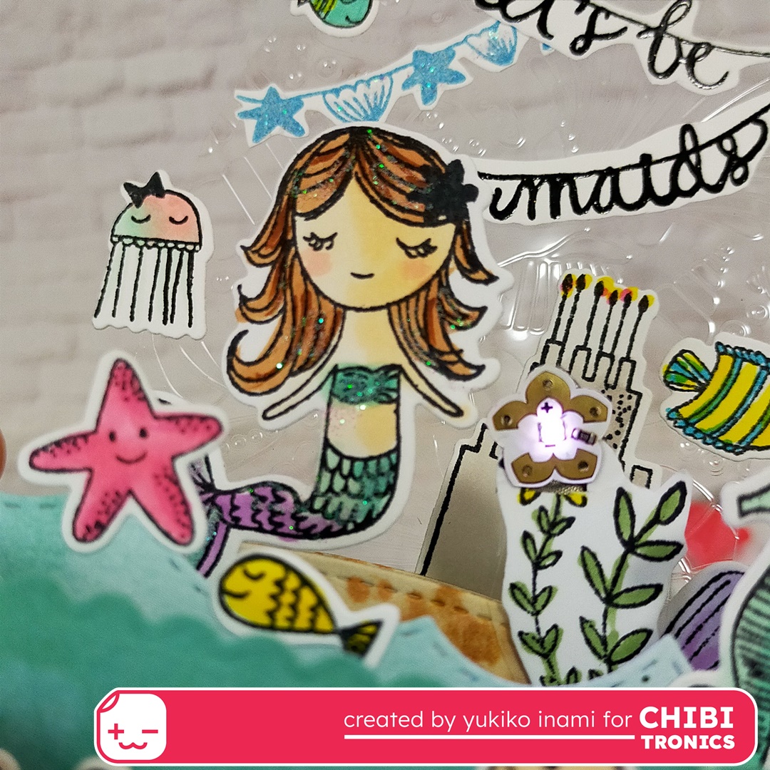 Let’s be Mermaids with the animating LED. | Chibitronics
