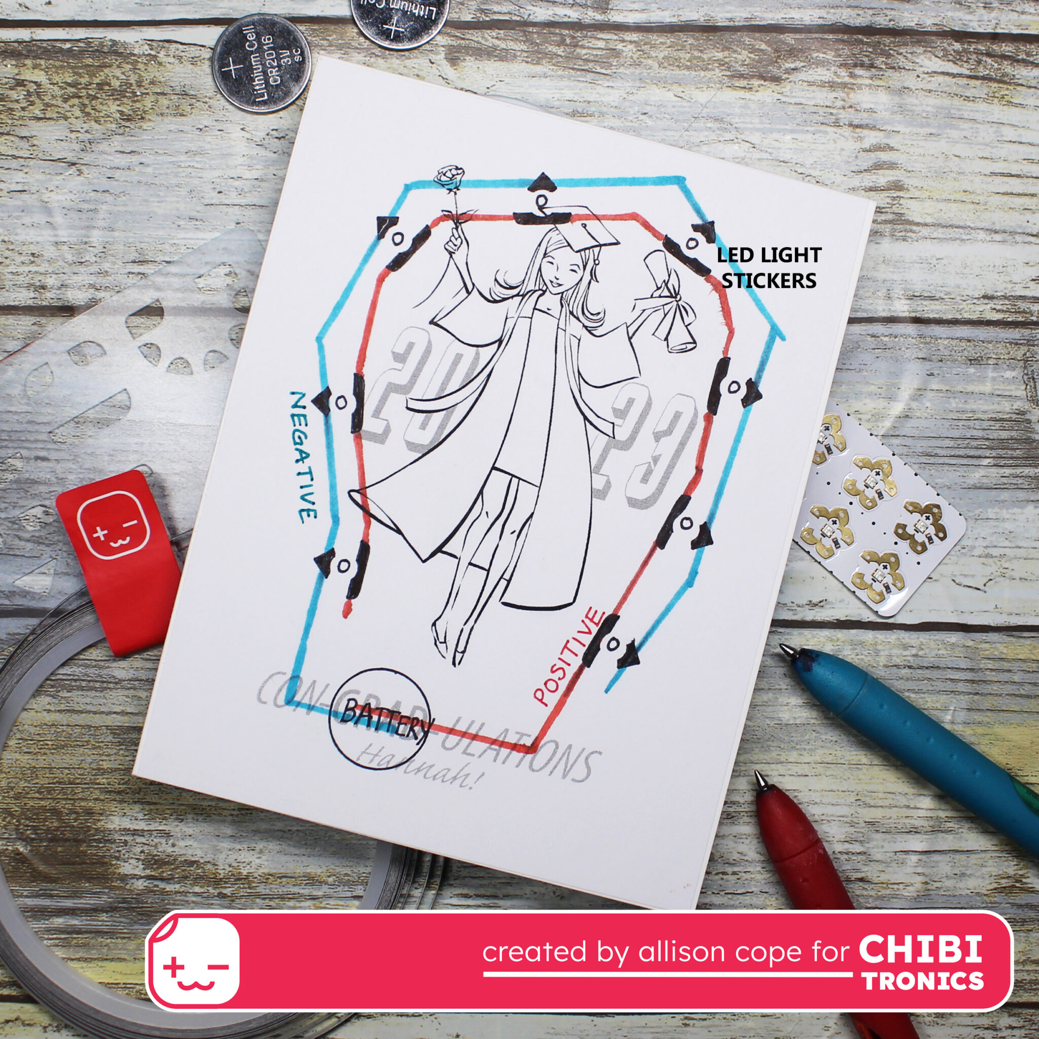 Rainbow Grad Celebration Card Featuring the Plumeria Animating Rainbow ...