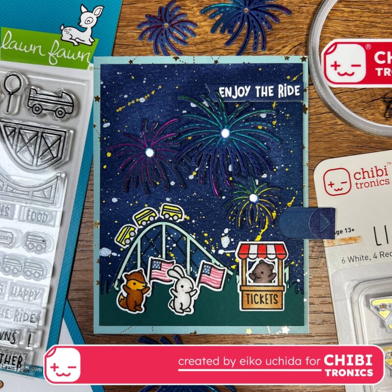 How to make light up fireworks card. | Chibitronics