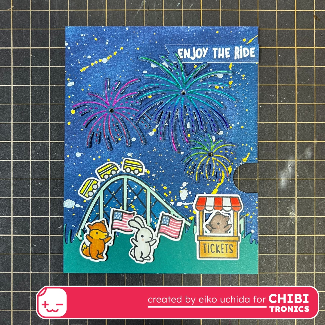 How to make light up fireworks card. | Chibitronics