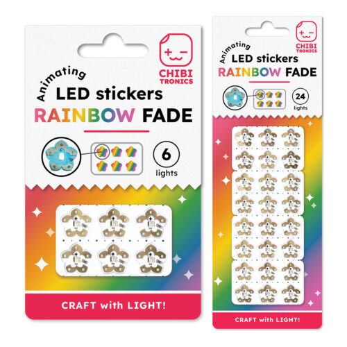 Rainbow Fade Animating LEDs | Chibitronics