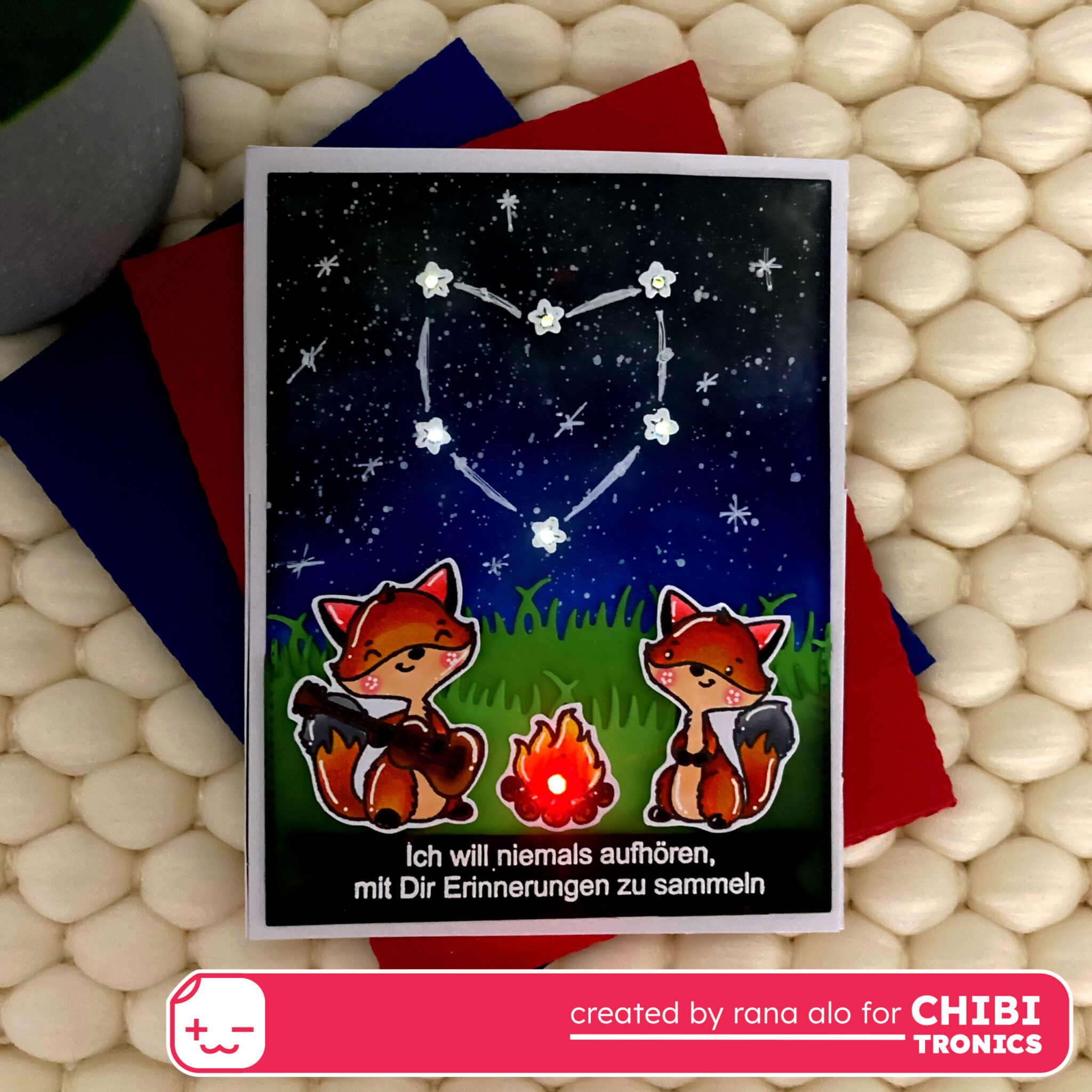 White/Red Fade Animating LEDs | Chibitronics