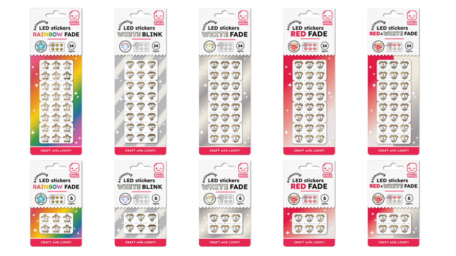 NEW Animating LED Stickers Now Available! | Chibitronics