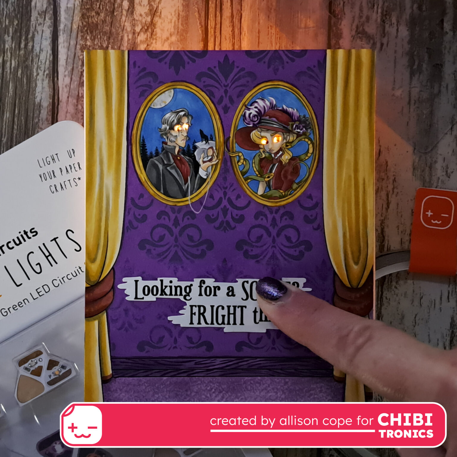 Light Up Haunted Portraits featuring Chibitronics | Chibitronics