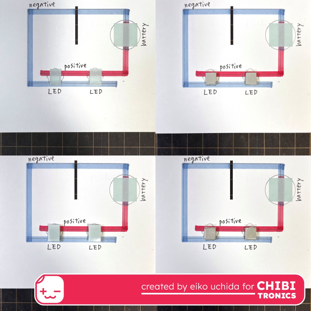 How to make light up new home card with animating LED. | Chibitronics
