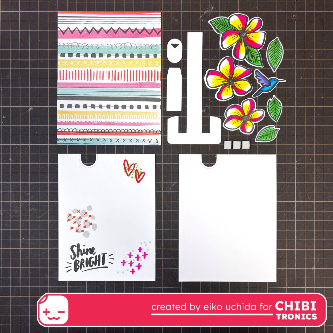How to make light up plumeria card with animating LED. (And relaxation ...