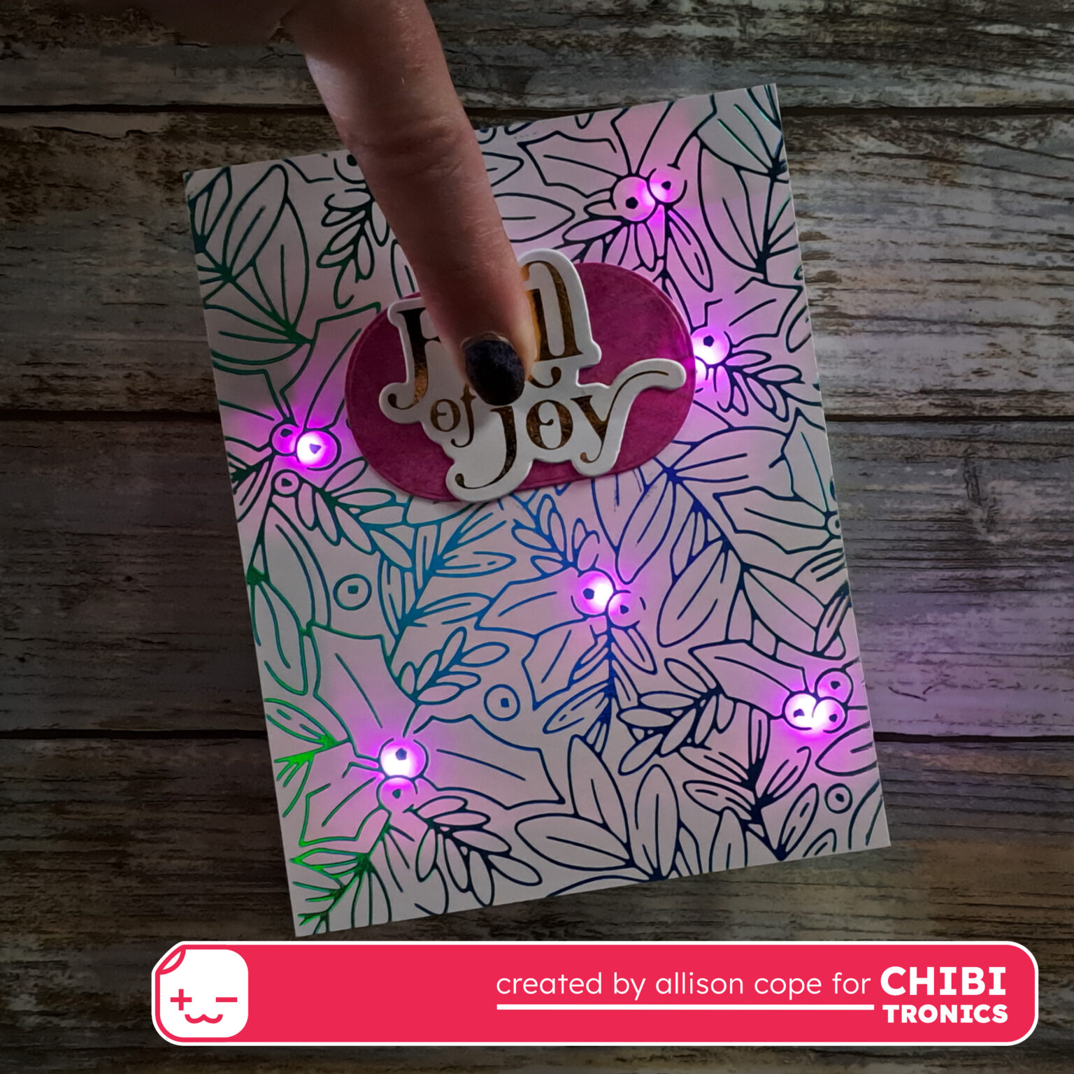 Bright Pink Light Up Berries Featuring Pink LED Light Stickers ...