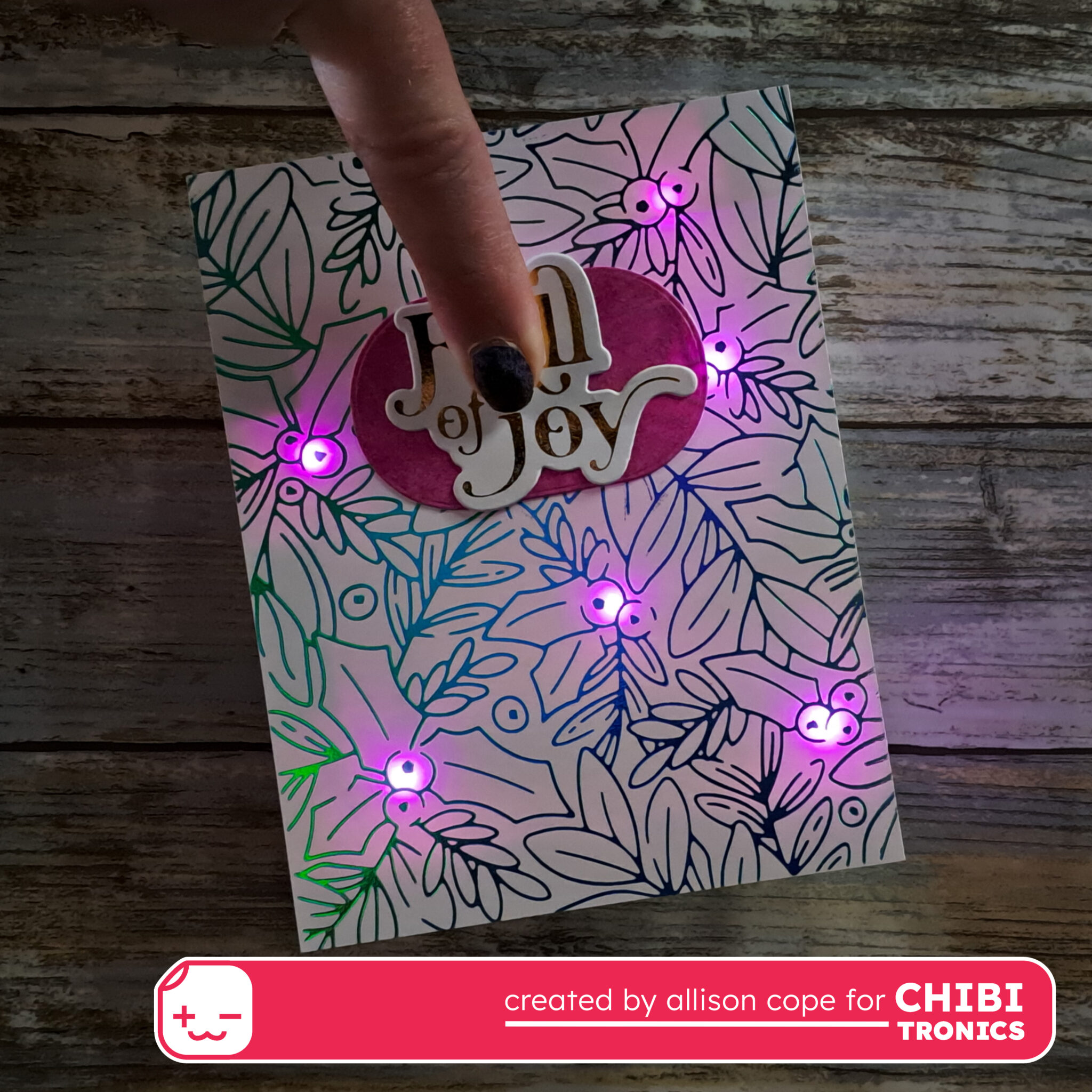 Bright Pink Light Up Berries Featuring Pink LED Light Stickers ...