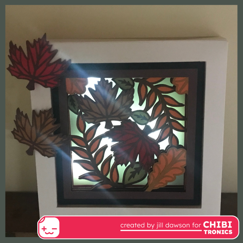 Autumn Leaf Shadow Box Featuring Chibitronics LEDs & Bearly Art ...
