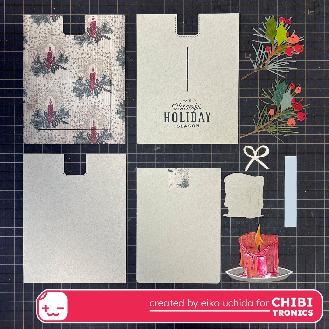 How to make light up Christmas candle card. | Chibitronics