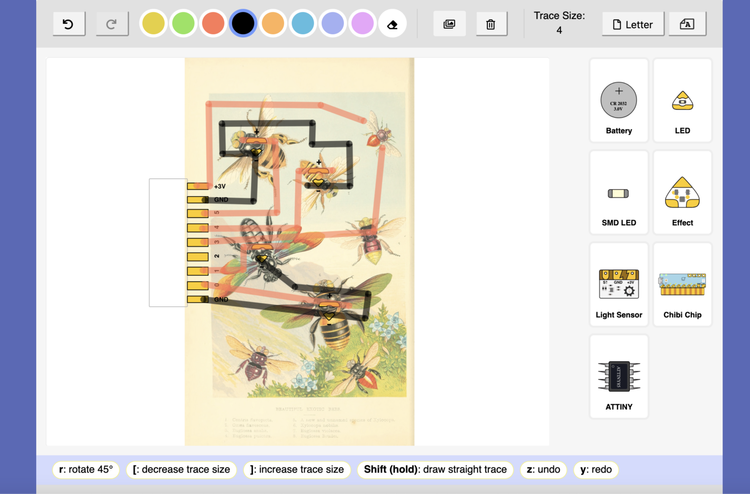 Making Paper Circuit Art Interactive with the Chibi Chip | Chibitronics