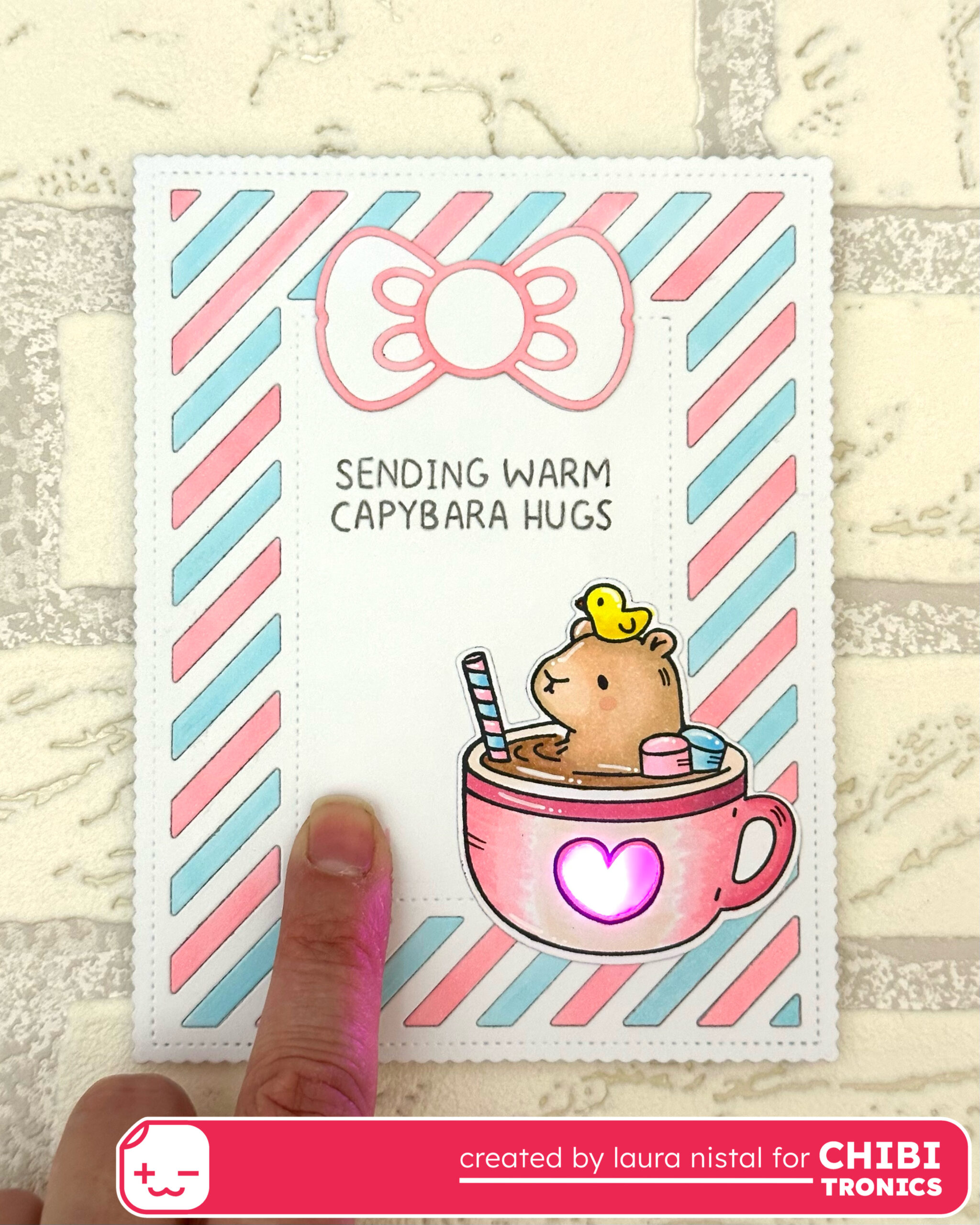 A Capybara Christmas with Chibitronics LED Stickers | Chibitronics