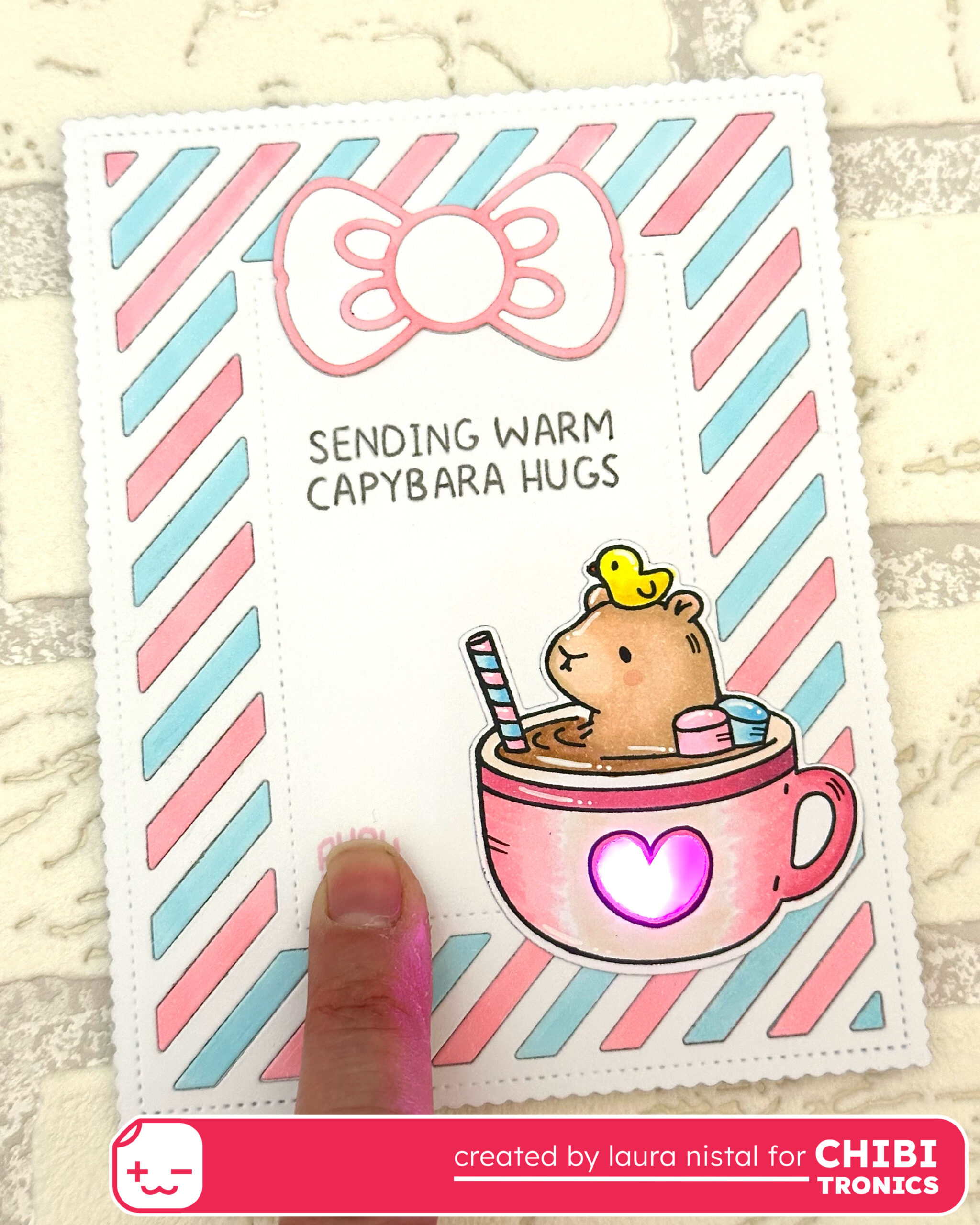 A Capybara Christmas with Chibitronics LED Stickers | Chibitronics