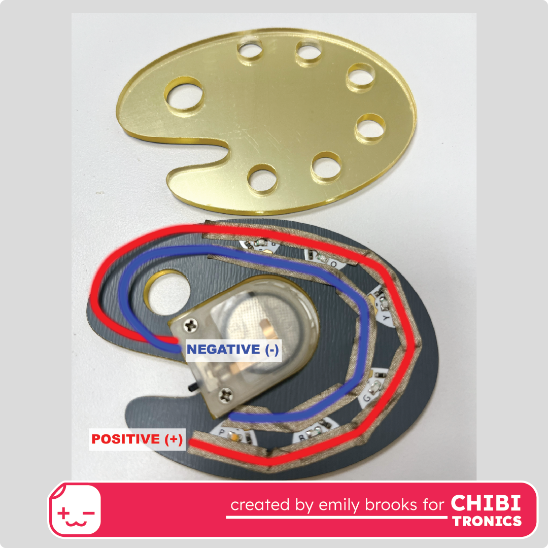 Light-Up Artist Palette Magnet featuring Chibitronics LED Stickers ...