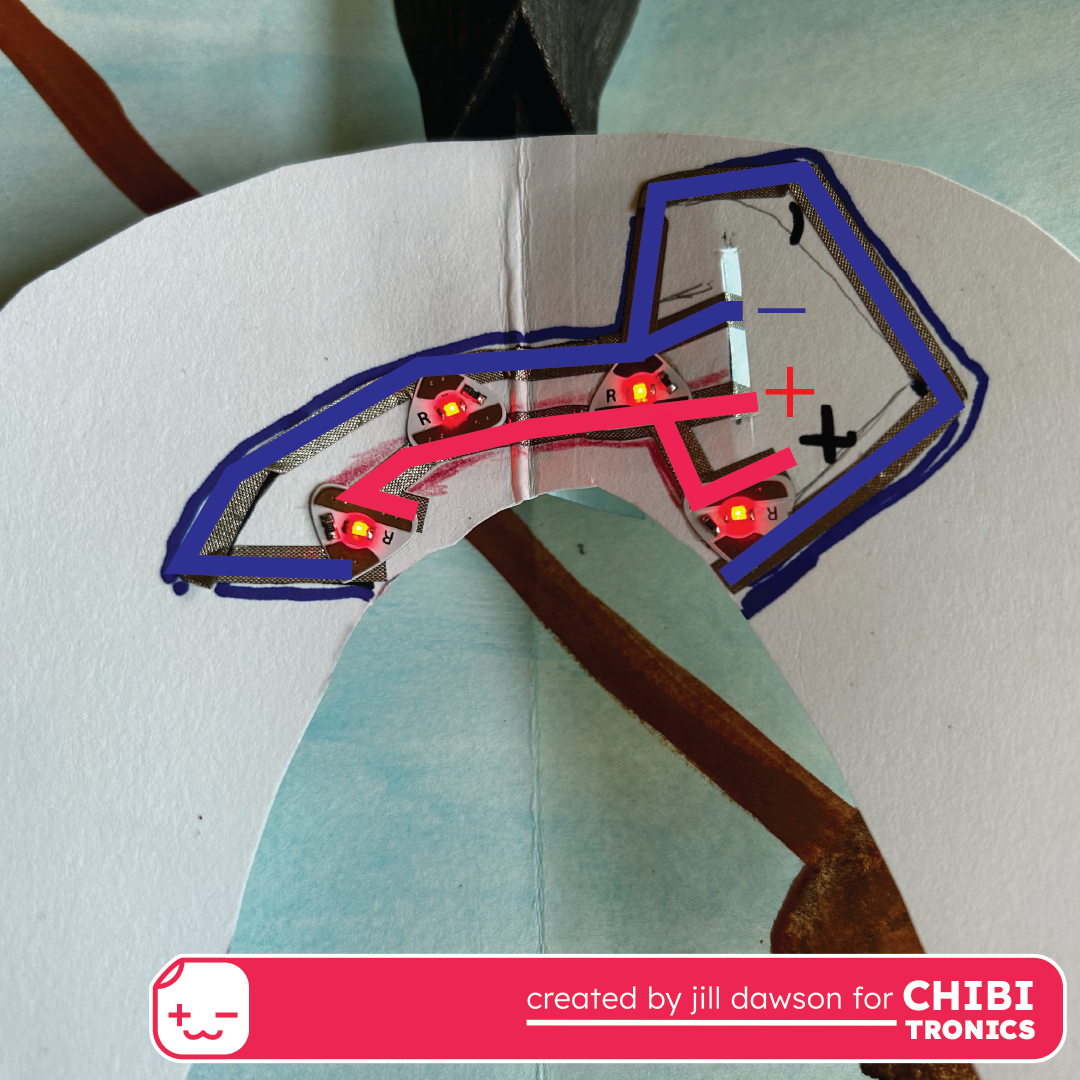 Light-up a Pop-Up Bird with Chibitronics Sticker LEDs | Chibitronics