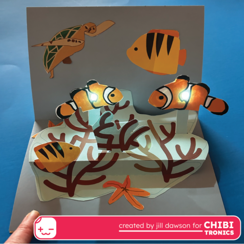 PopUpTober: Light-up, Slot & Joint Mechanism (featuring Chibitronics ...
