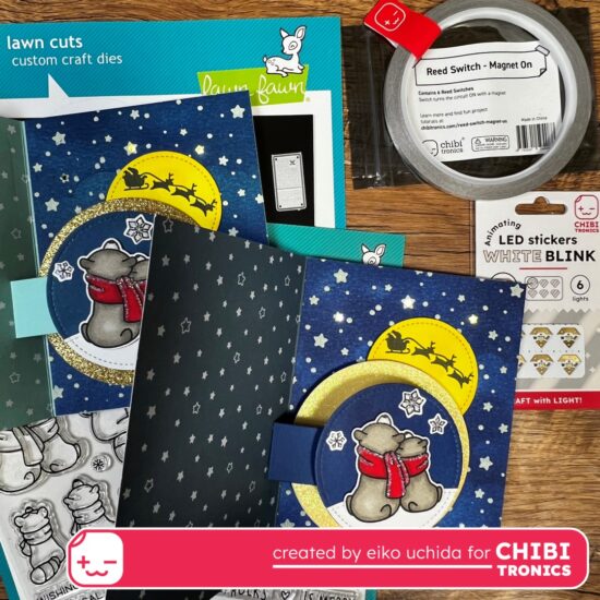 How to make light up swivel Christmas card. ~ Type 2. The background ...