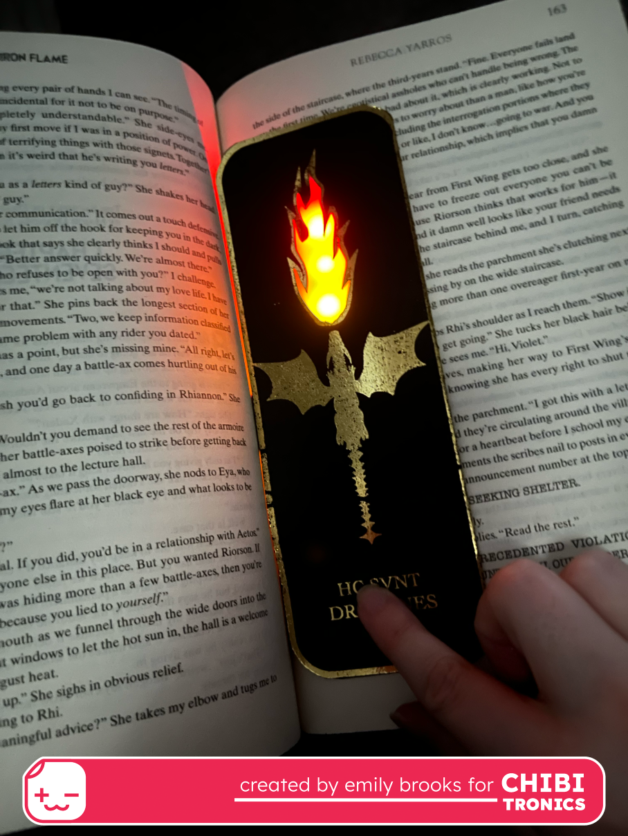 Light-Up Dragon Bookmark by Emily Brooks | Chibitronics