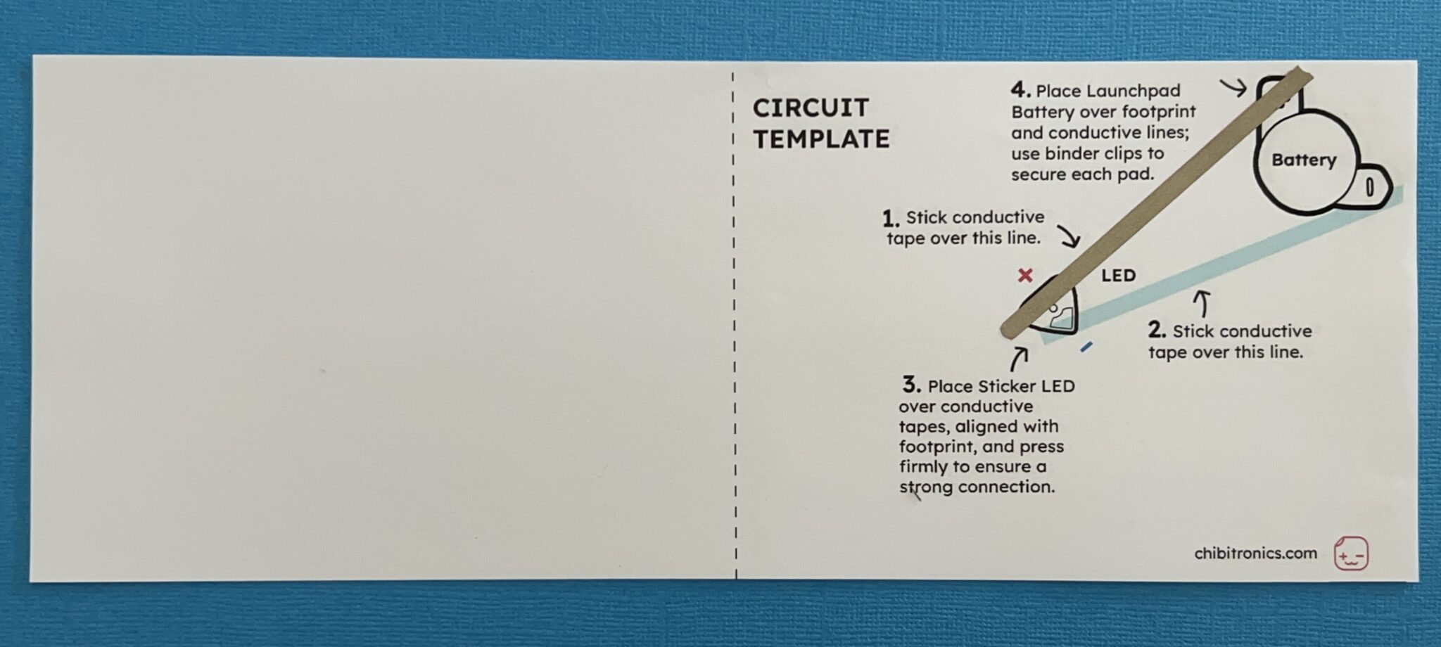 Your First Paper Circuit Revised: Sticker LED & Launchpad Battery ...
