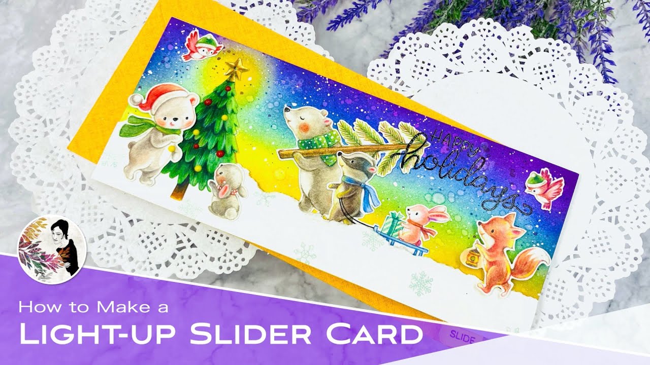 Slimline Slider Card | Chibitronics