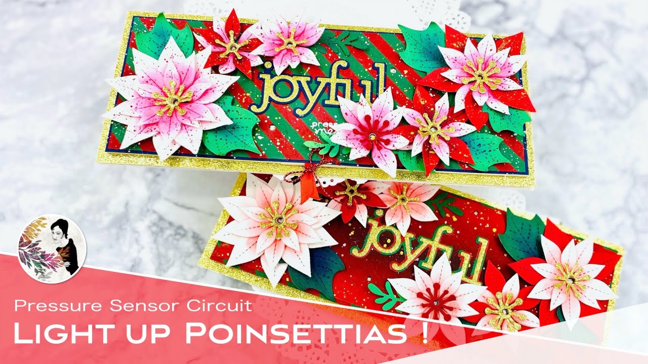 Light Up Poinsettias!-with Pressure Sensor | Chibitronics