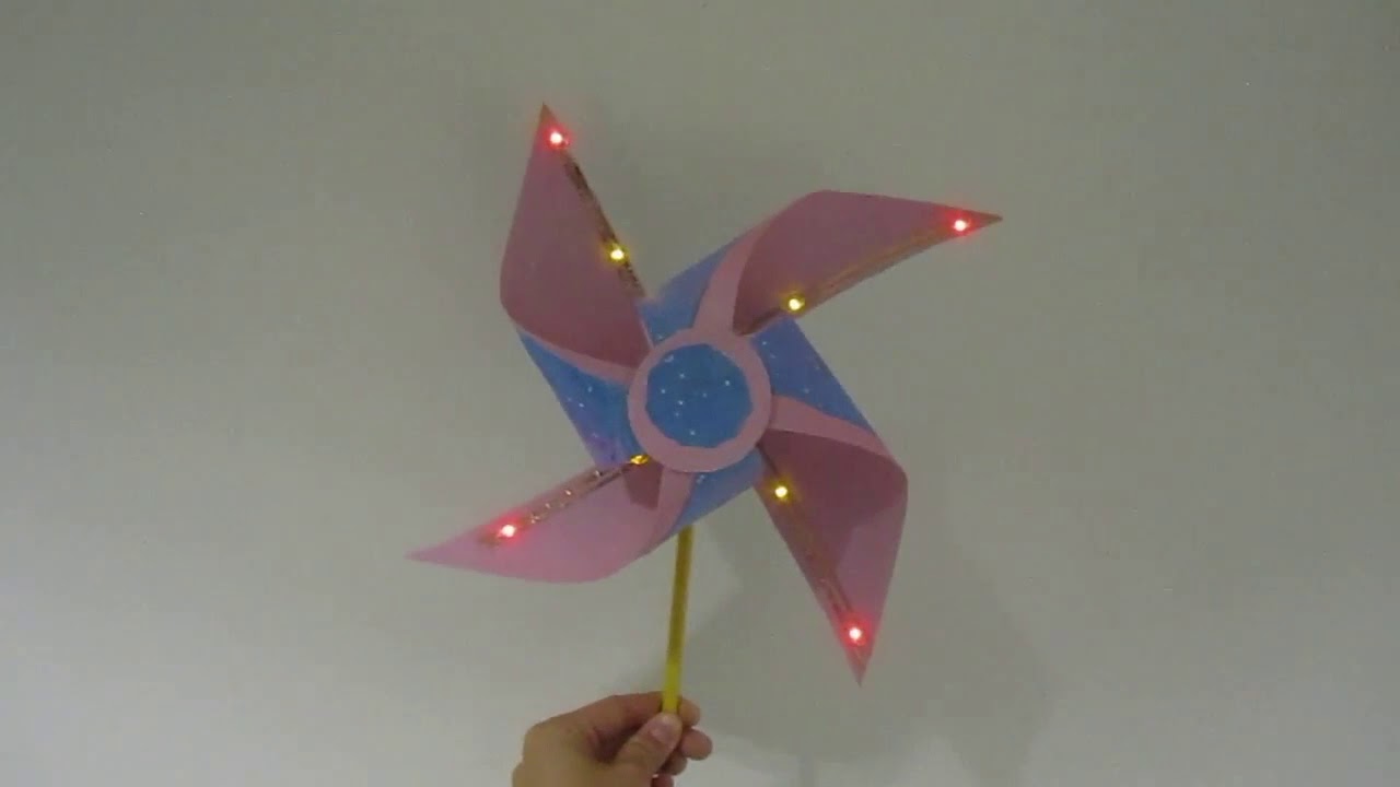 Glowing Paper Pinwheel | Chibitronics