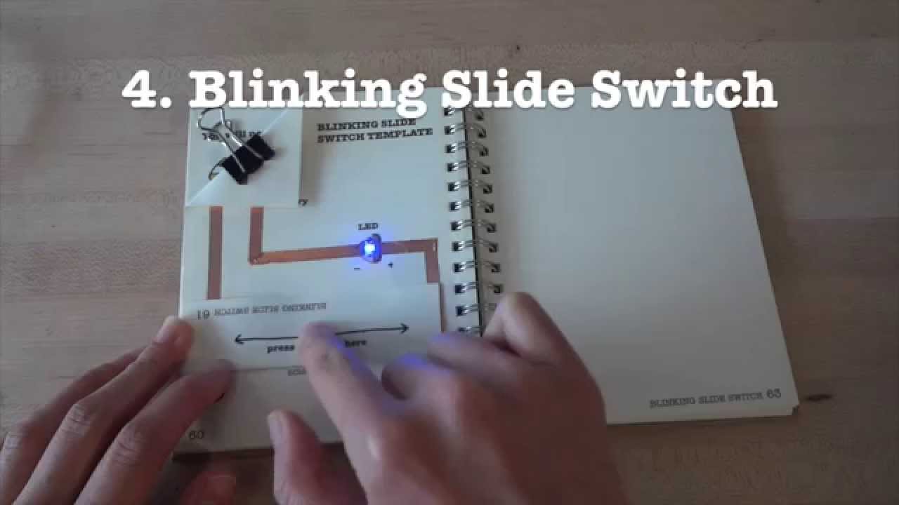 Circuit Sticker Tutorial 4: Blinking Slide Switch | Chibitronics