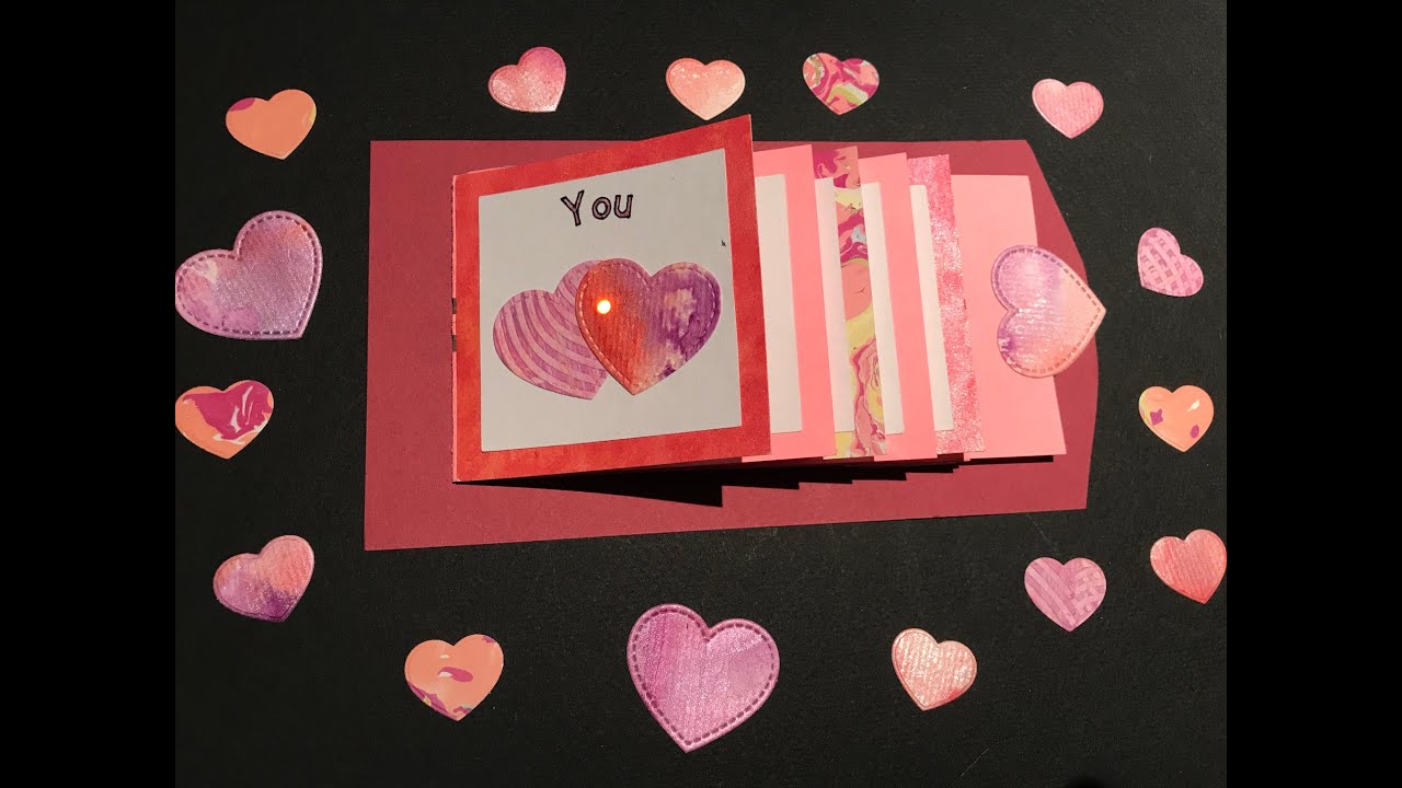 Light Up Waterfall Card: Pull Tab Slider | Chibitronics